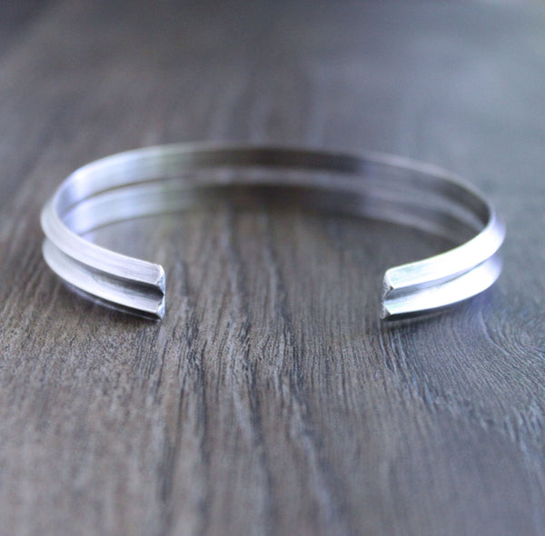 Men's Silver Double Triangle Wire Cuff – LynnToddDesigns